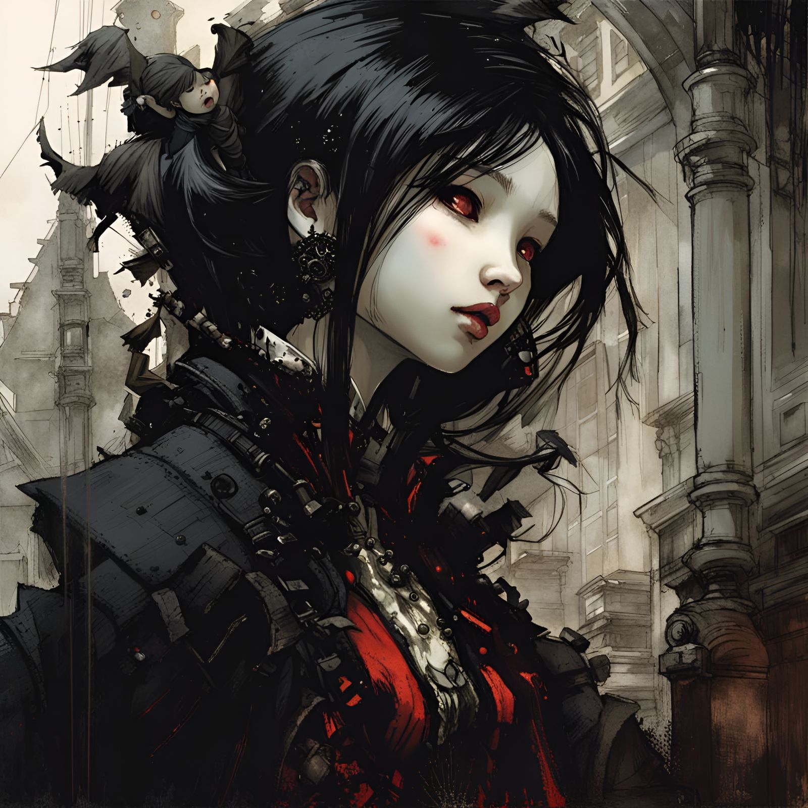 Gothic Vampire Series: 1 - AI Generated Artwork - NightCafe Creator