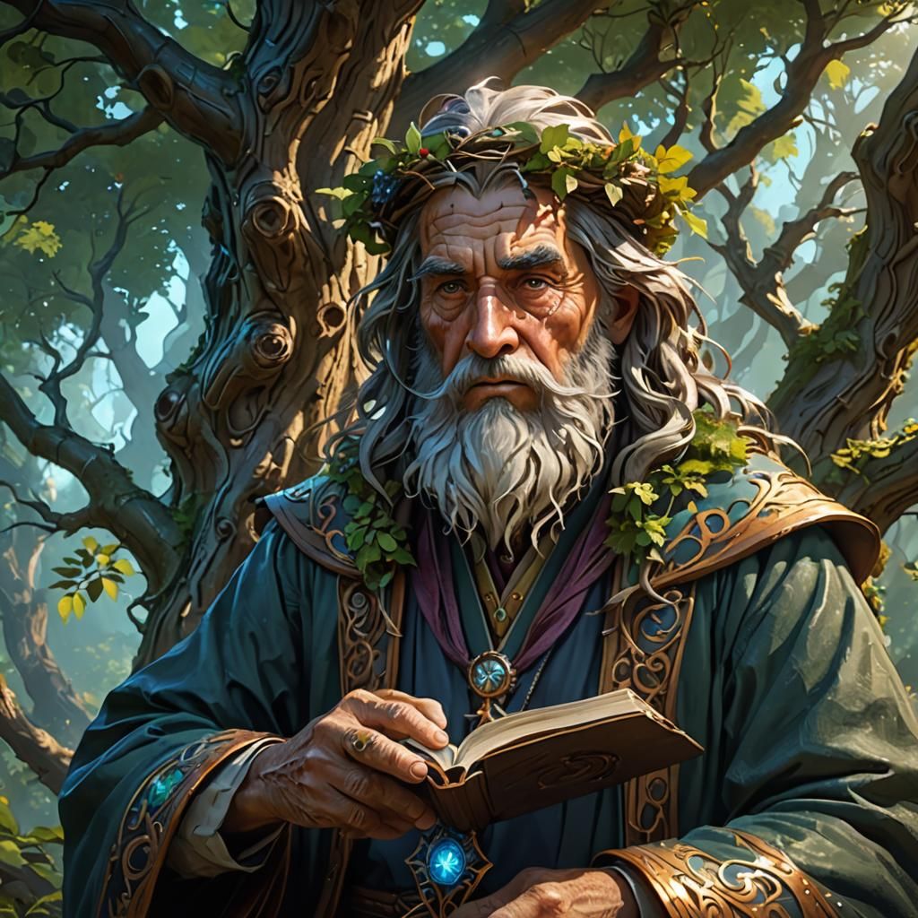 An in-depth conversation between a wise tree and a studious wizard ...