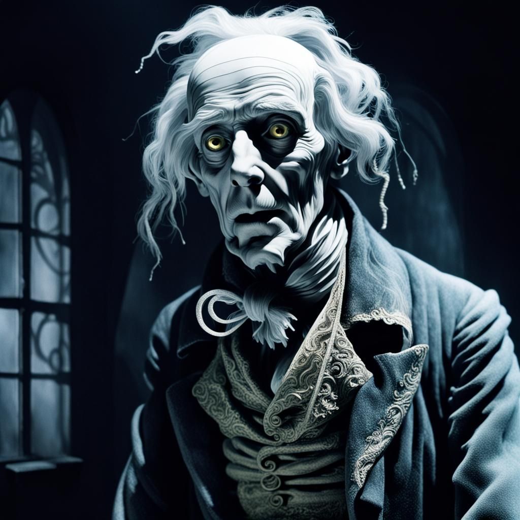 Ghostly image of Jacob Marley - AI Generated Artwork - NightCafe Creator