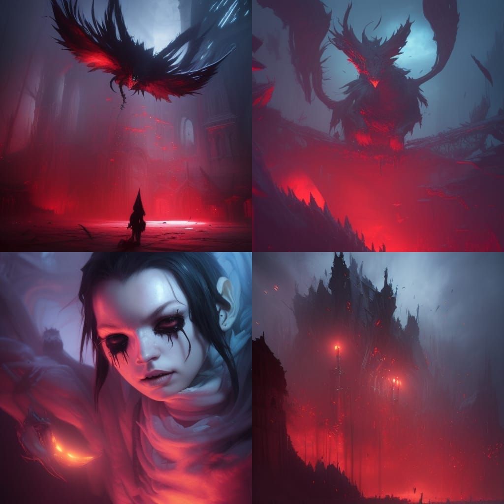 (devious)(Nightmare) (Fluffy) - AI Generated Artwork - NightCafe Creator