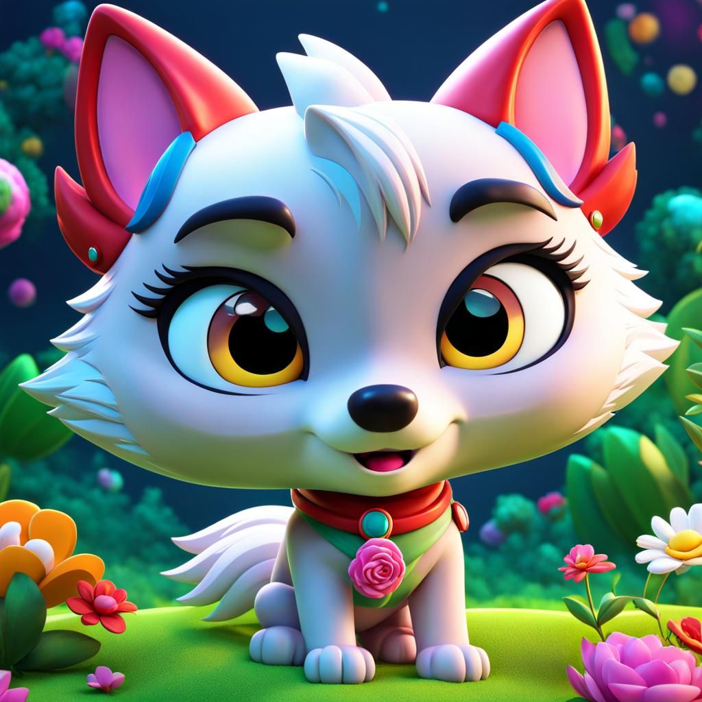 Chibi Wolf - AI Generated Artwork - NightCafe Creator