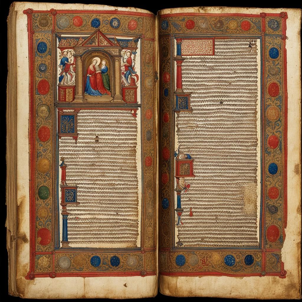 Beautiful old manuscript - AI Generated Artwork - NightCafe Creator