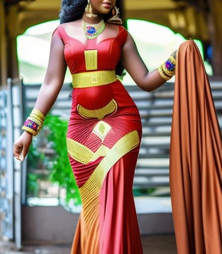 Classic Kenyan Kikuyu dress III - AI Generated Artwork - NightCafe Creator