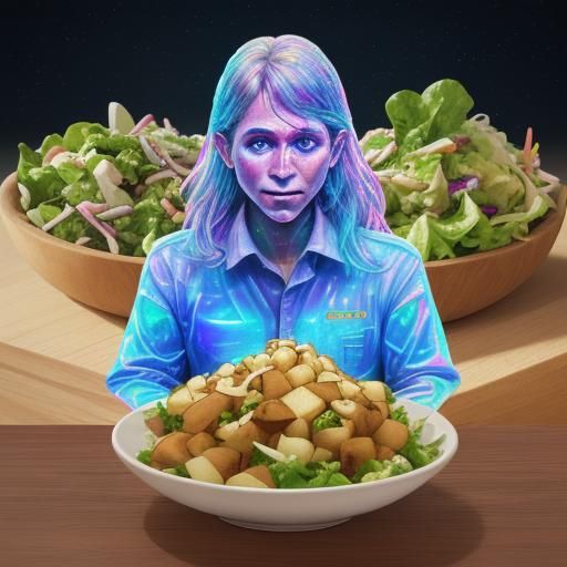 Ghost Potato Salad - AI Generated Artwork - NightCafe Creator