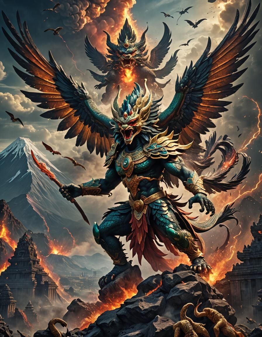 Merong Mahawangsa Chronicles : Fierce battle between Jentayu and Garuda ...