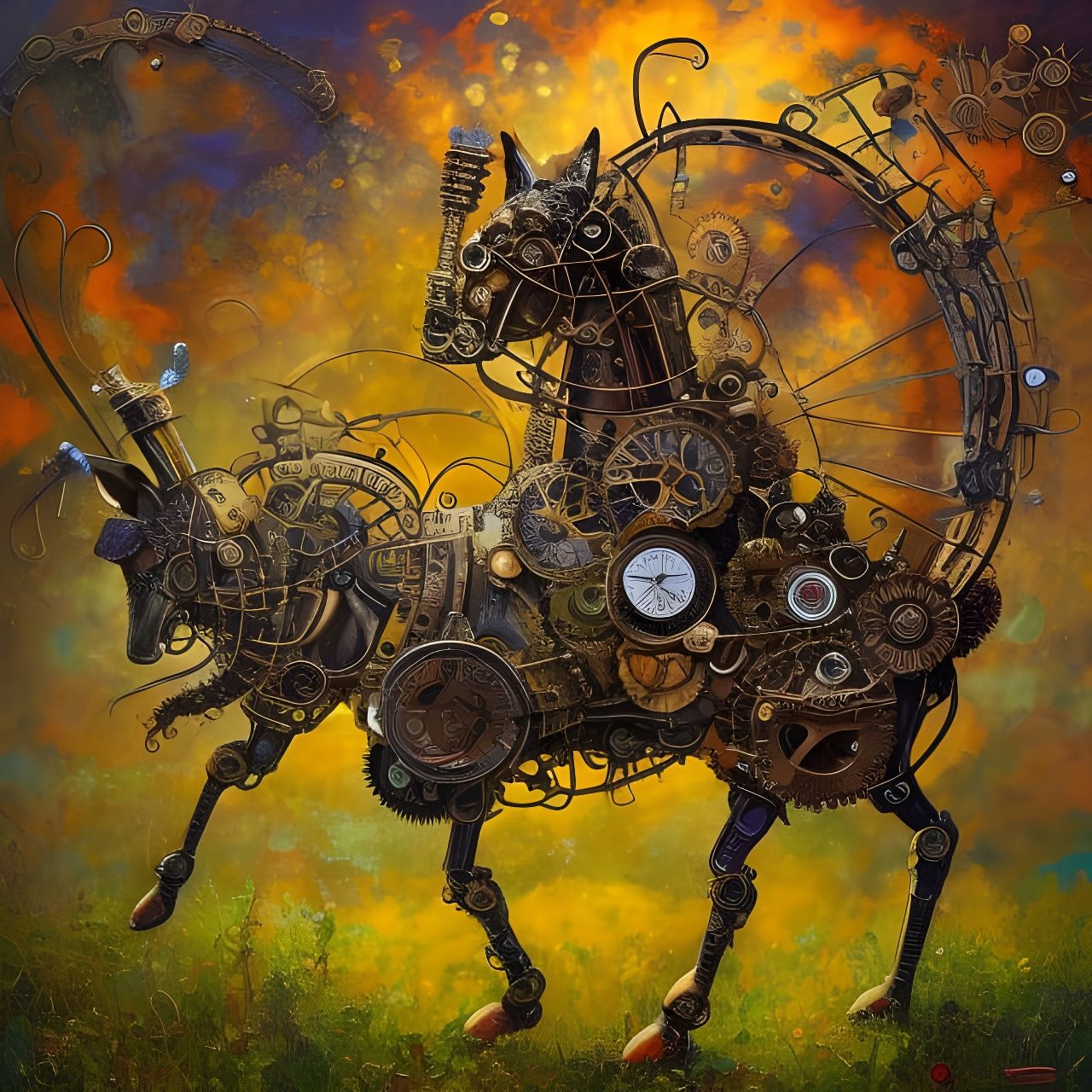 Steampunk Nightmare v1.5 - AI Generated Artwork - NightCafe Creator