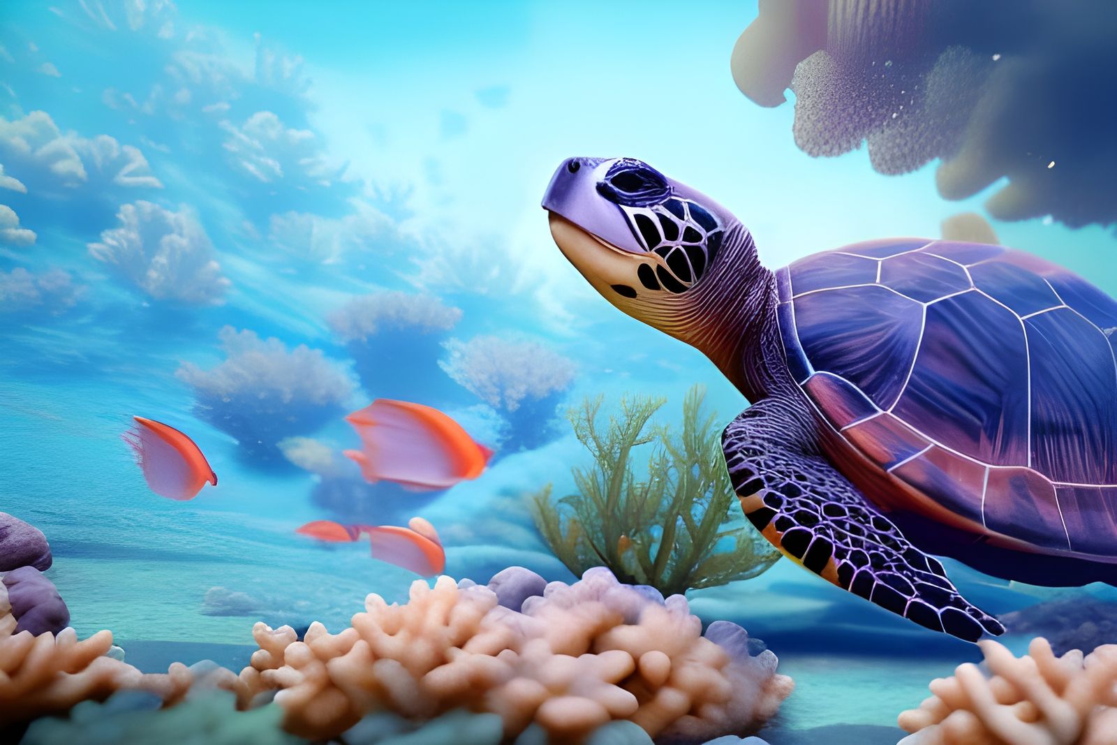 Cute Turtle - AI Generated Artwork - NightCafe Creator