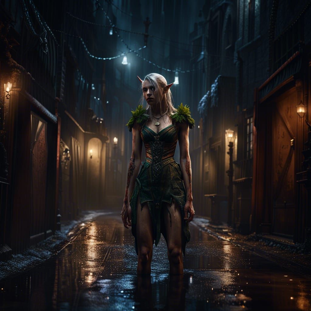 elf in alley - AI Generated Artwork - NightCafe Creator