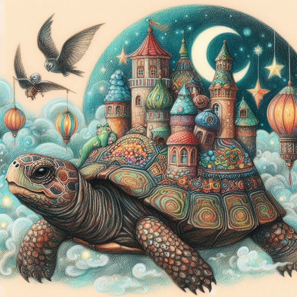Turtle fairy tale D3 - AI Generated Artwork - NightCafe Creator