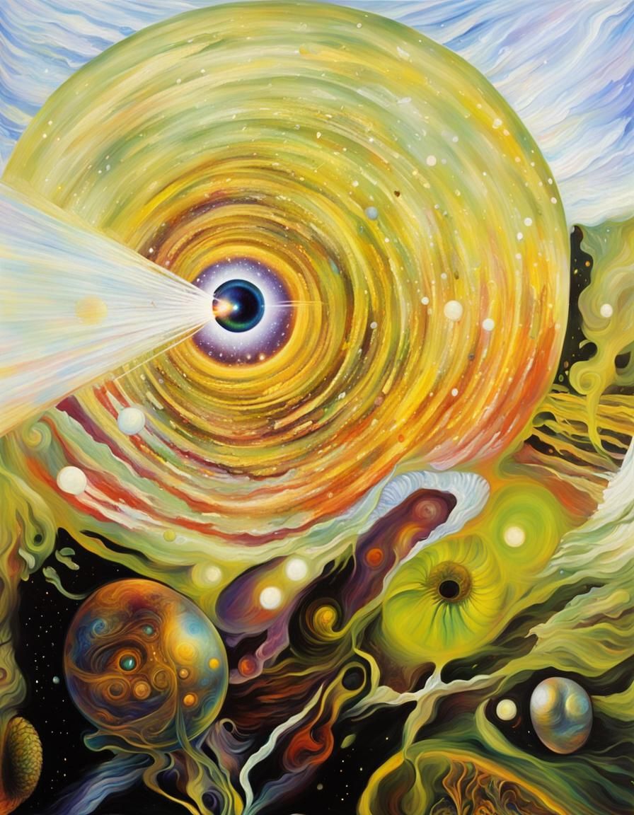 a galactic eye-god resides in a white-hole harnessing its omnipotent ...