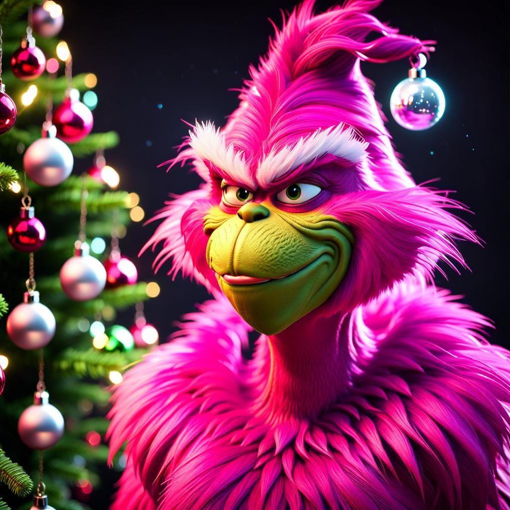 pink grinch - AI Generated Artwork - NightCafe Creator