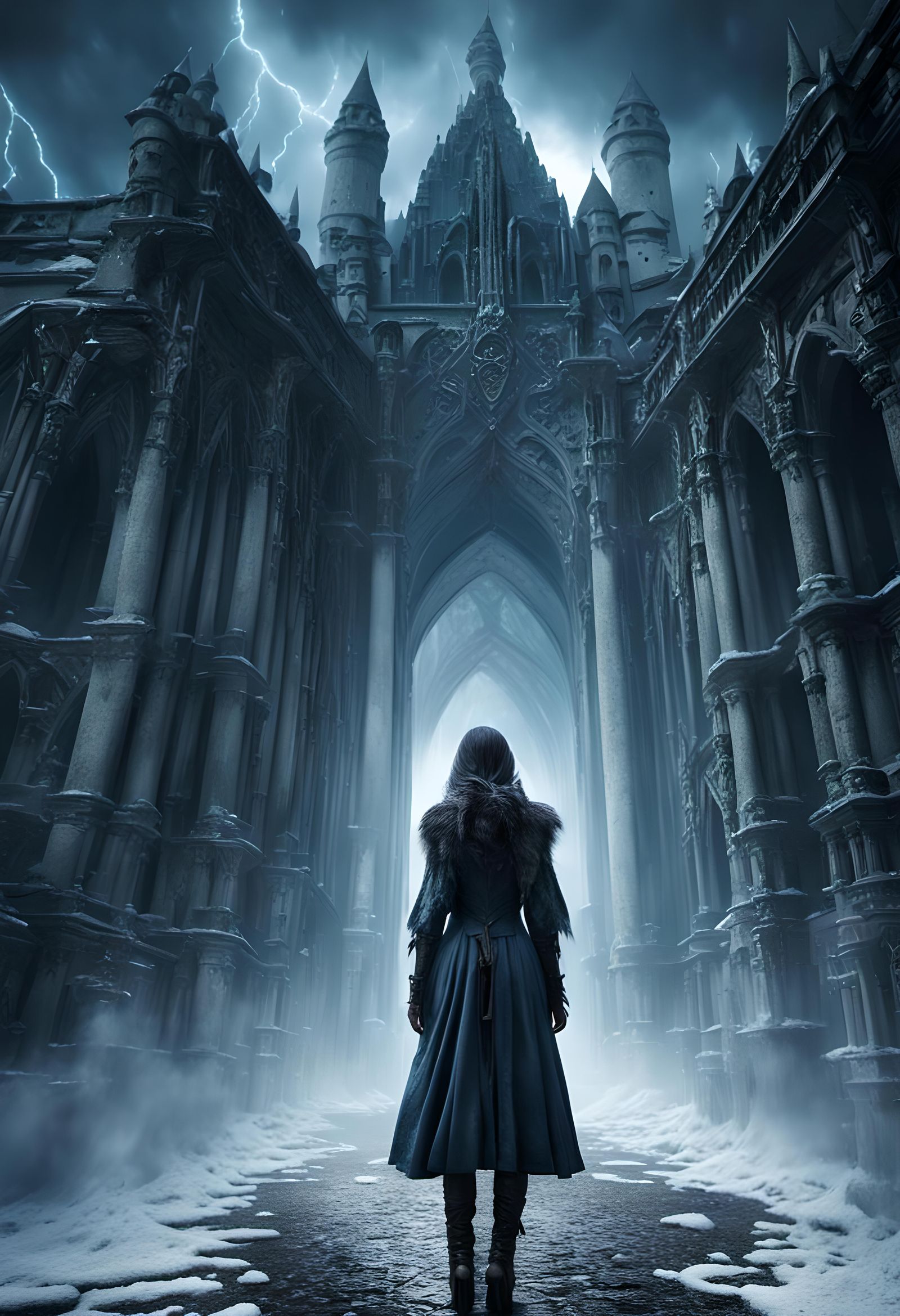 Mystic Citadel: A Mage Faces Her Destiny - AI Generated Artwork ...