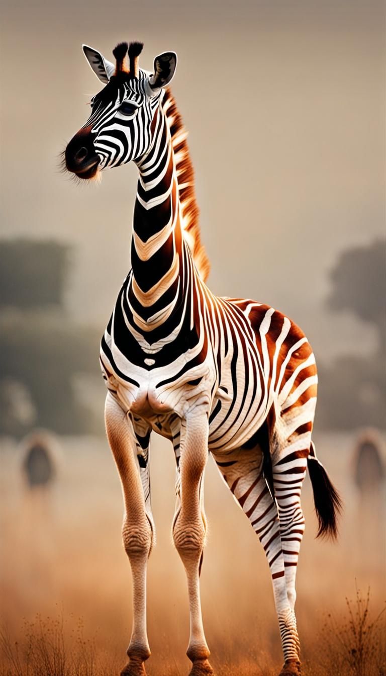 Zebraffe - AI Generated Artwork - NightCafe Creator