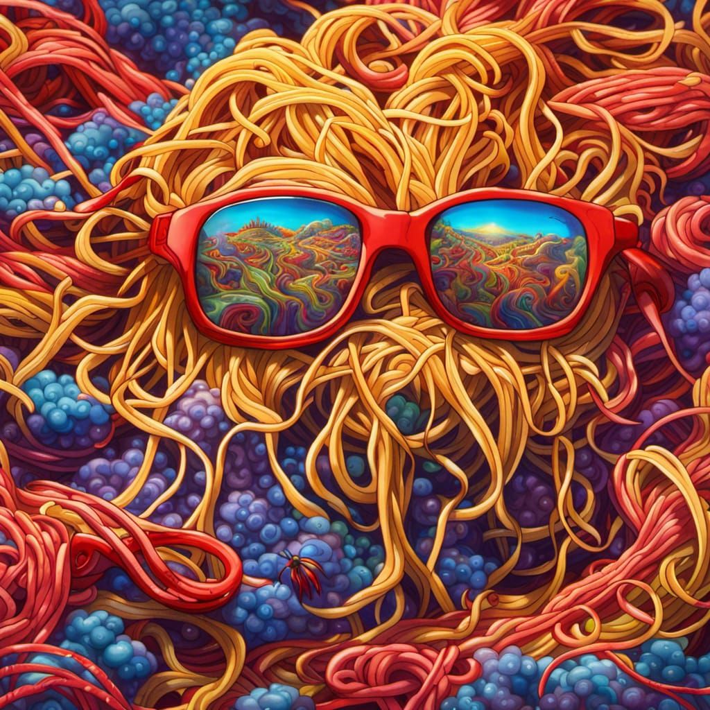 Blessed spaghetti overlord. - AI Generated Artwork - NightCafe Creator
