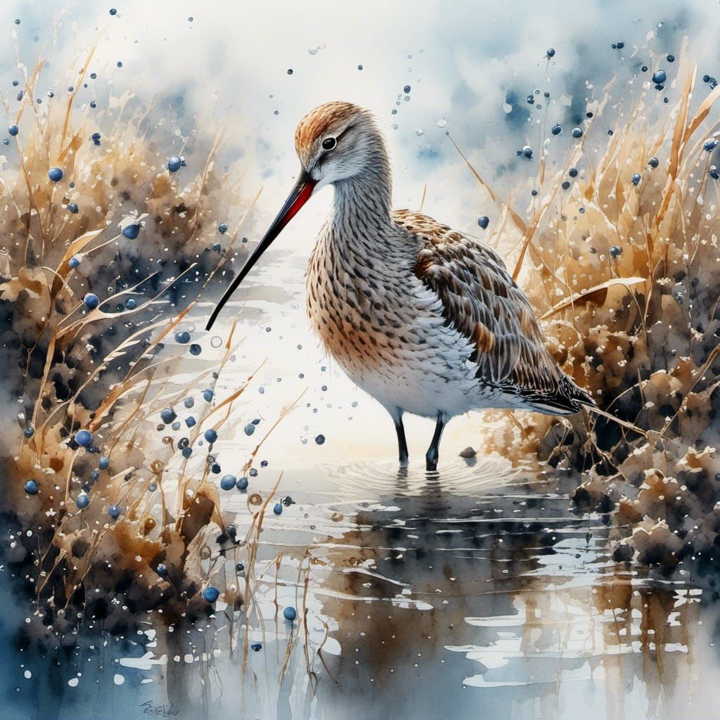 Beautiful Godwit - AI Generated Artwork - NightCafe Creator