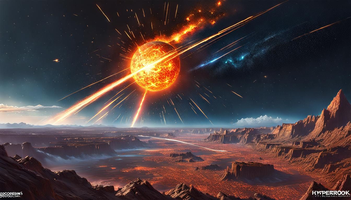 hyperdetailed apocalyptic meteor shower - AI Generated Artwork ...