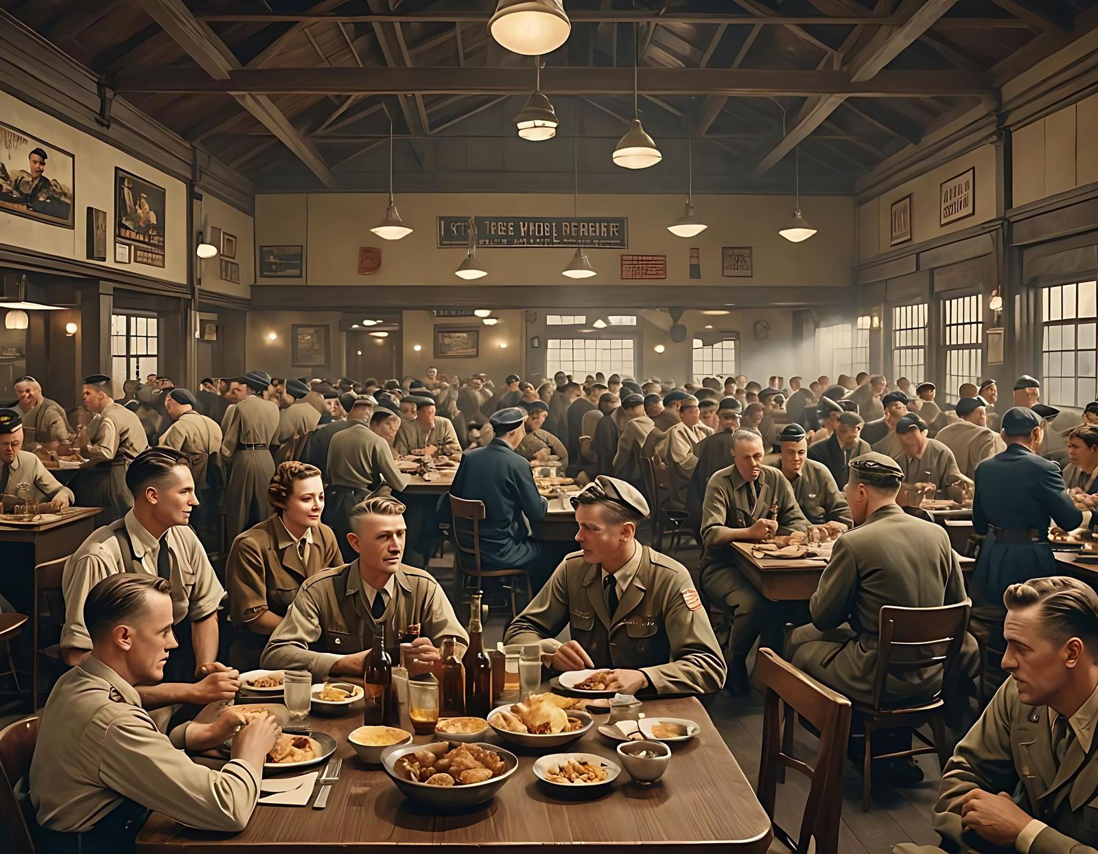 The Enlisted Mess - AI Generated Artwork - NightCafe Creator