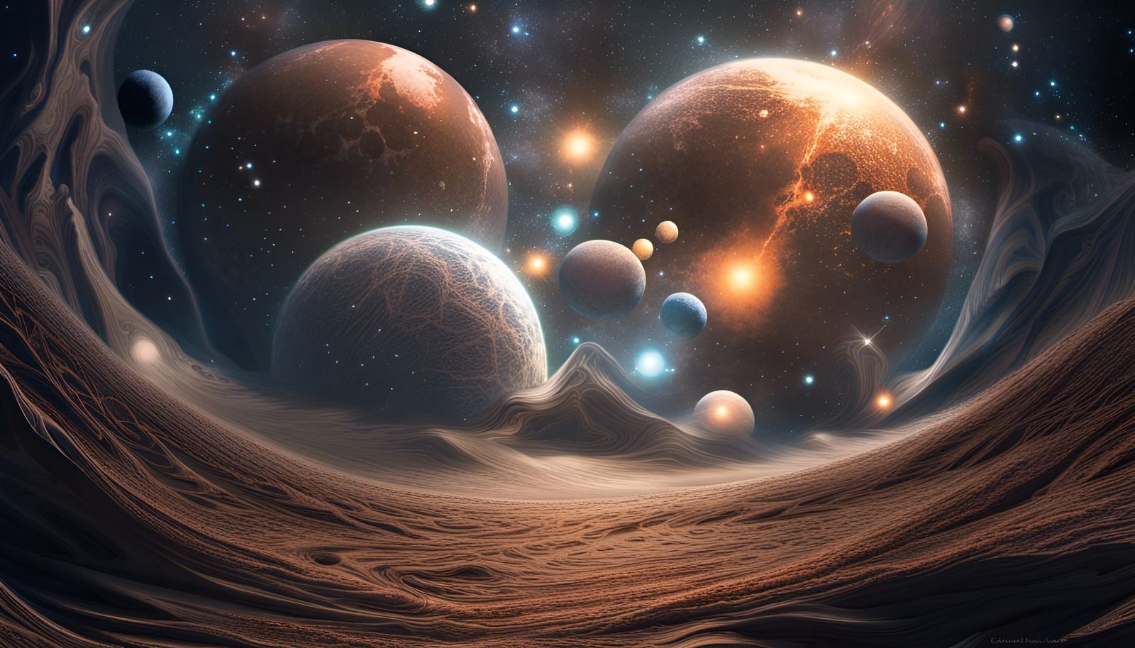 Entangled space time continuüm while twin planets colide with twelf ...