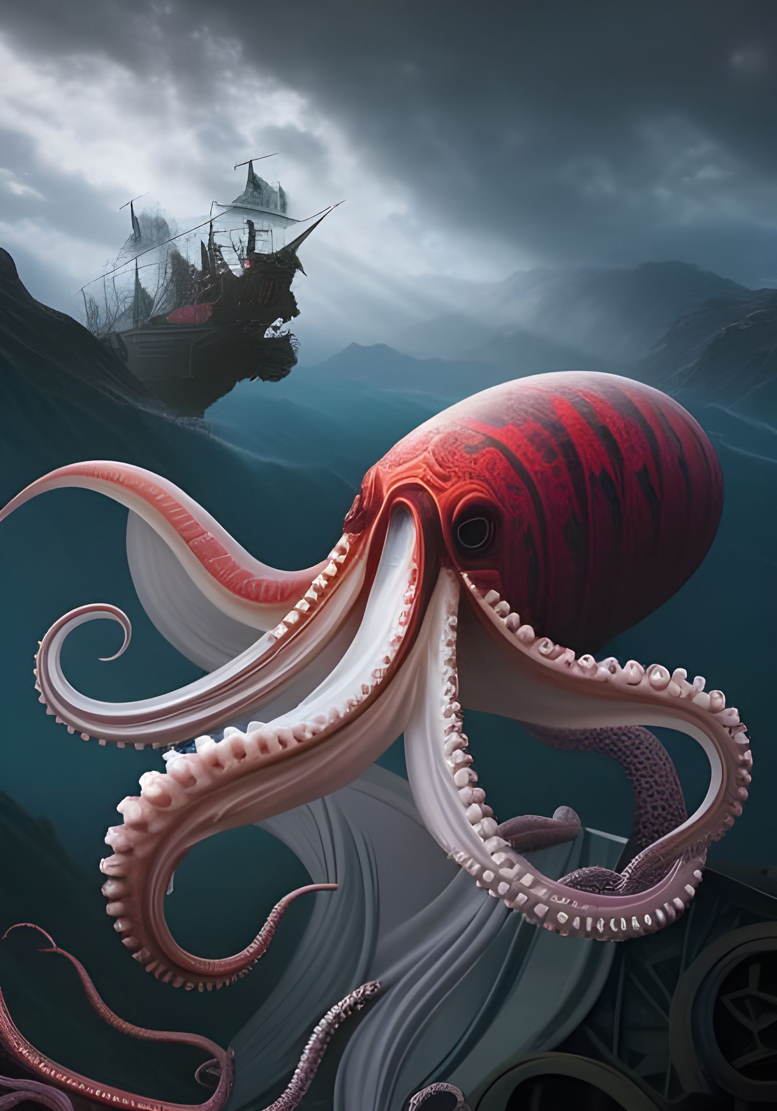 Fancy Octopus - AI Generated Artwork - NightCafe Creator