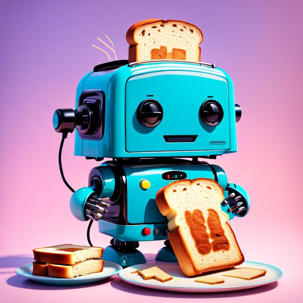 Robot Toaster - AI Generated Artwork - NightCafe Creator