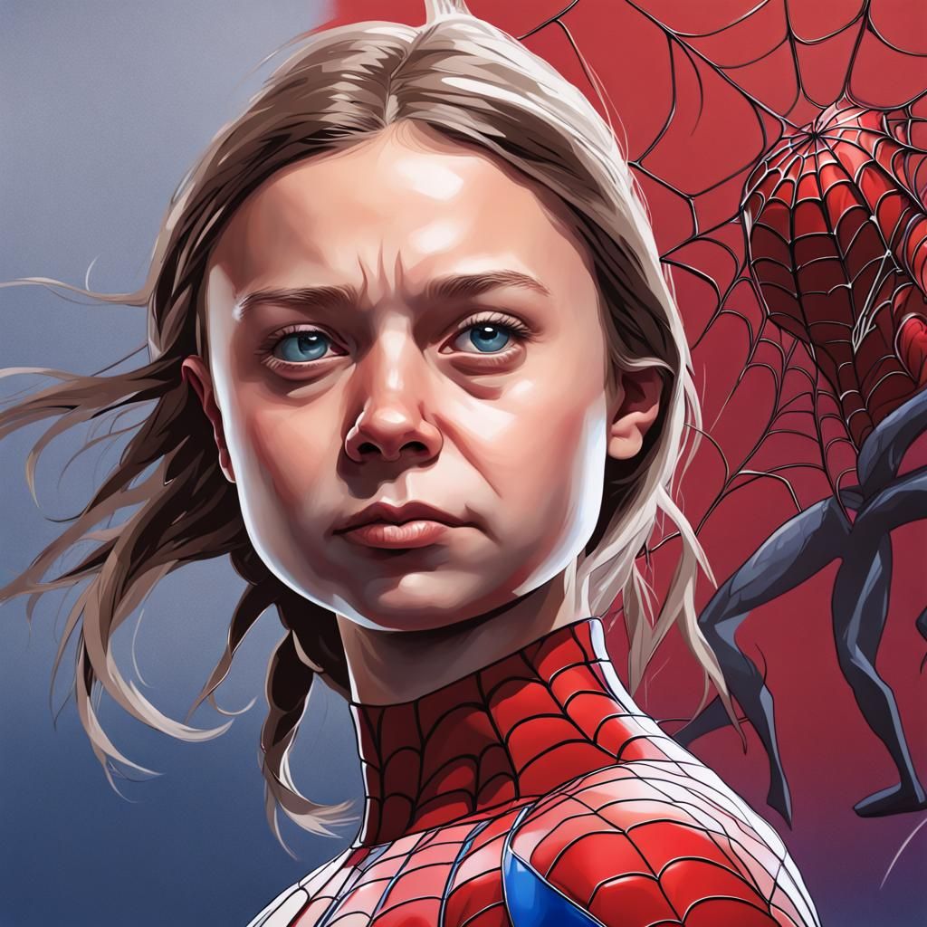 Spider Greta - AI Generated Artwork - NightCafe Creator