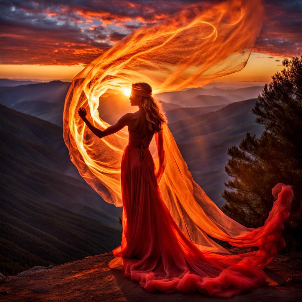 Fire Dancer - AI Generated Artwork - NightCafe Creator