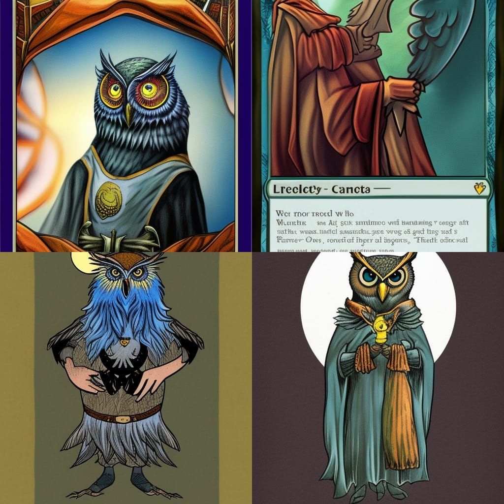 Owl person wizard - AI Generated Artwork - NightCafe Creator