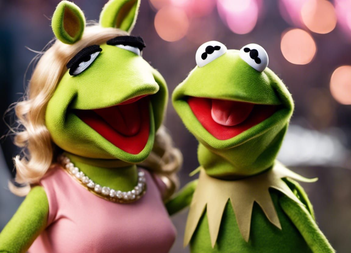 Kermit the Pig, MissPiggyy the Frog...? - AI Generated Artwork ...