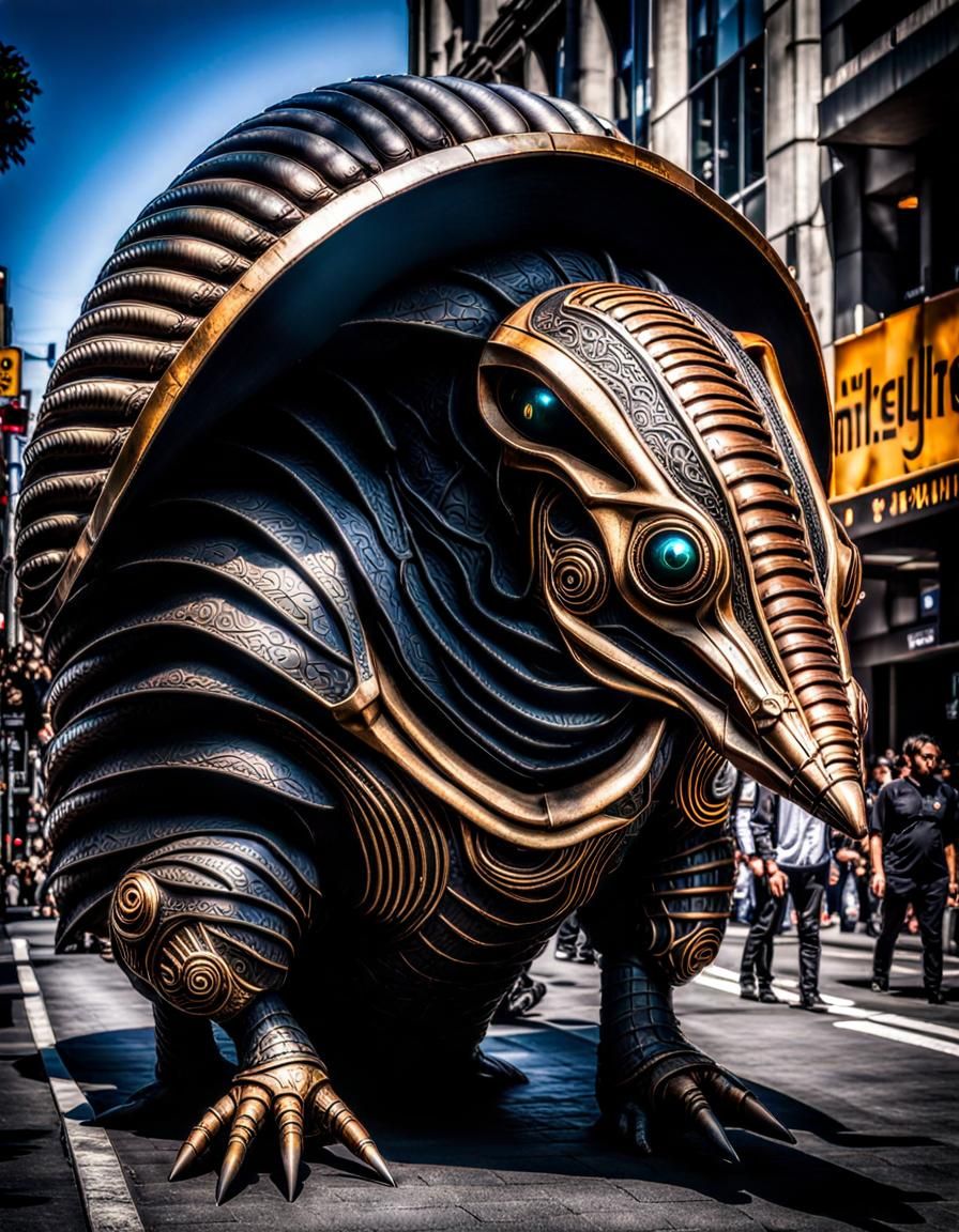 Armadillo Humanoid 4 - AI Generated Artwork - NightCafe Creator