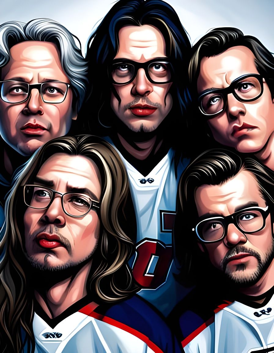 The Hanson Brothers, Slap Shot, hockey movie, horn rimmed glasses ...