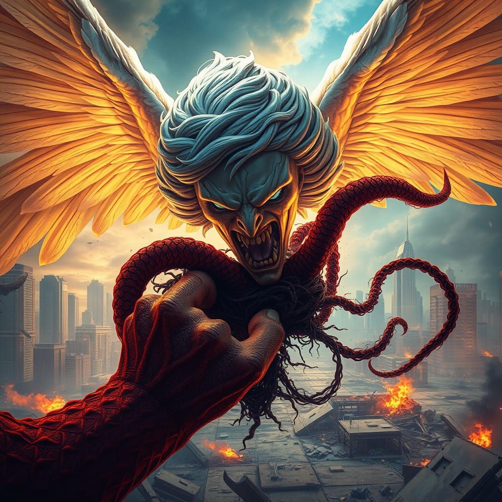 angel vs demons, end of the world - Majestic Angel vs Twiste...