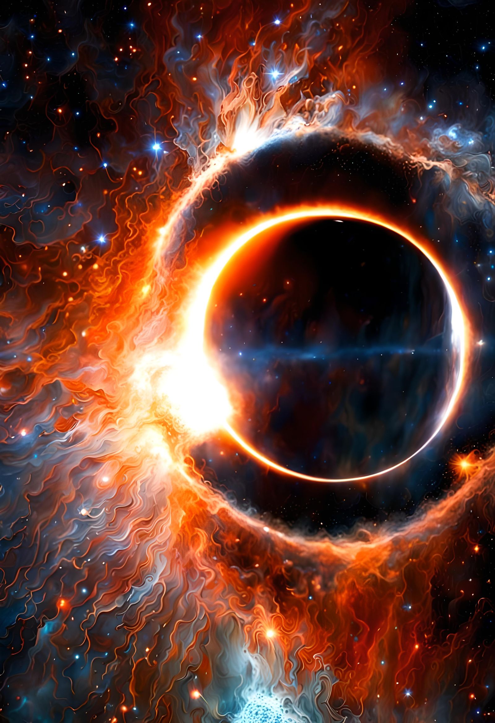 Emerging with stealth fluidity the unusual orange, brilliant white, and ever-pulsating aura of ...