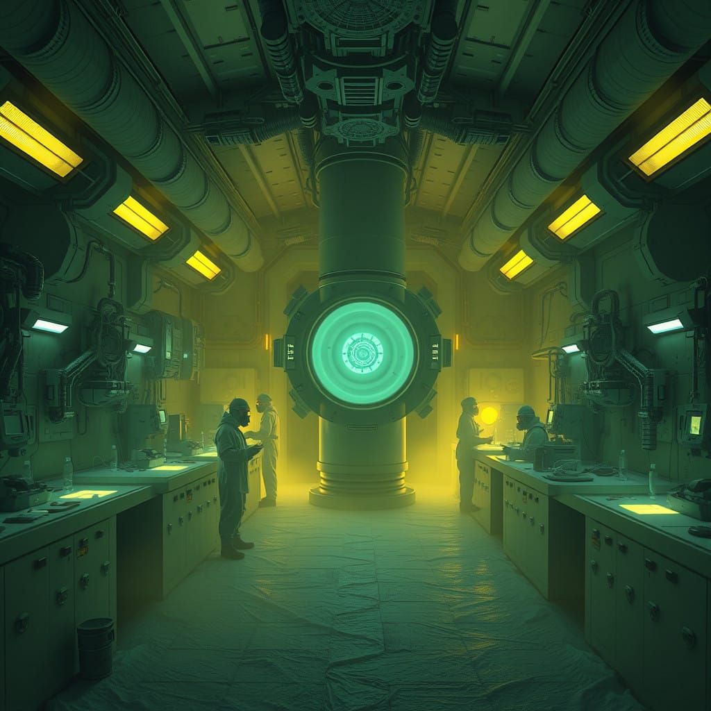 Bacteriological Weapons in a Dystopian Antarctic L... - AI Art