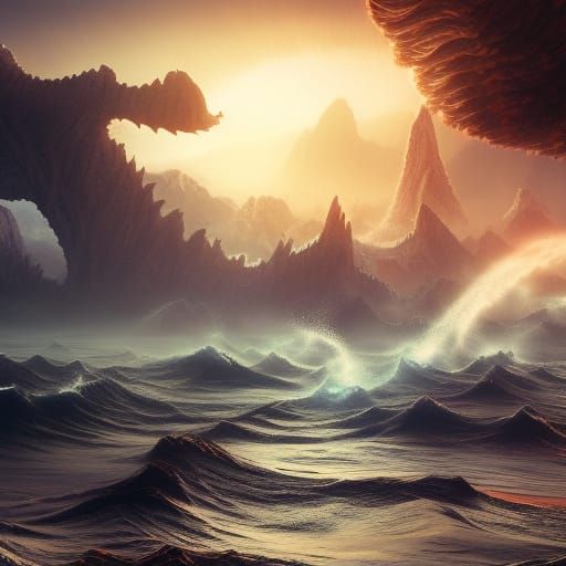 Tsunami Edit - AI Generated Artwork - NightCafe Creator