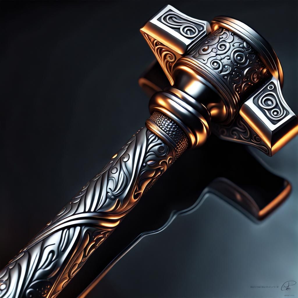 Armor-breaking Warhammer - AI Generated Artwork - NightCafe Creator