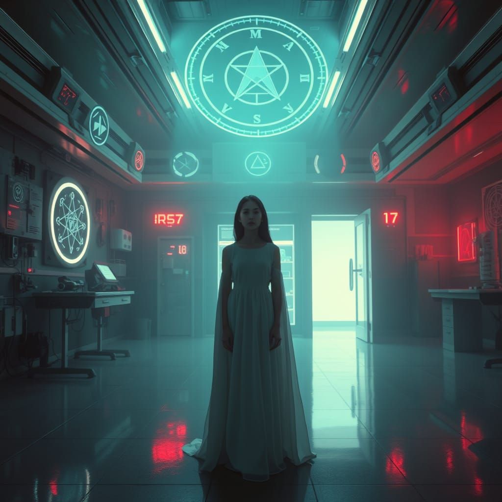 Mind Control Laboratory Dreamscape in Cyberpunk Bi... - AI Art