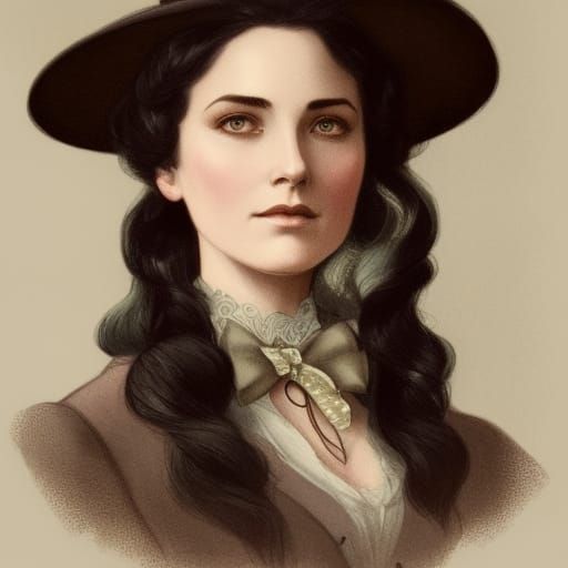 A high quality portrait of a 1900s woman, style of Alex Maleew and ...