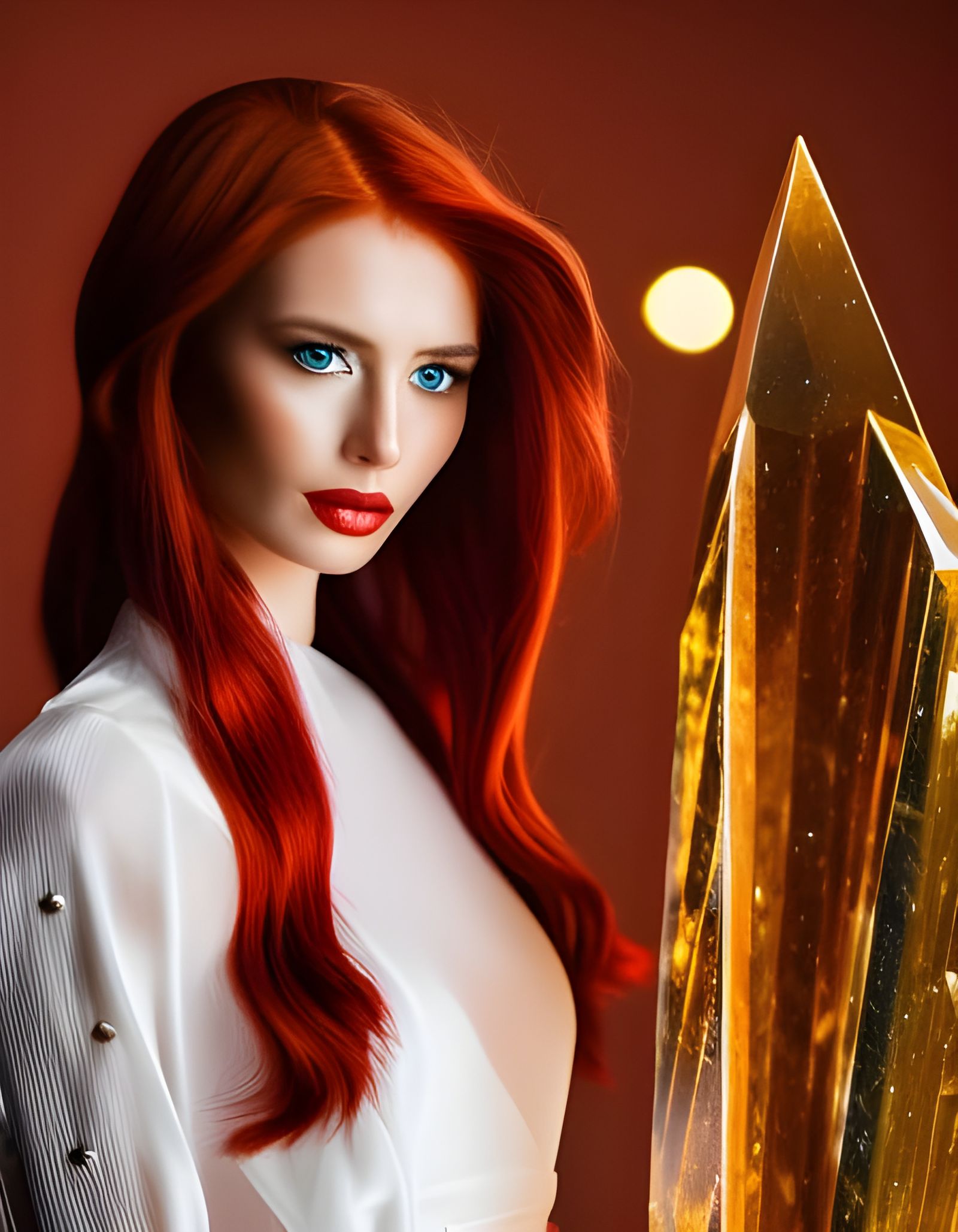 A Beautiful Redhead - AI Generated Artwork - NightCafe Creator