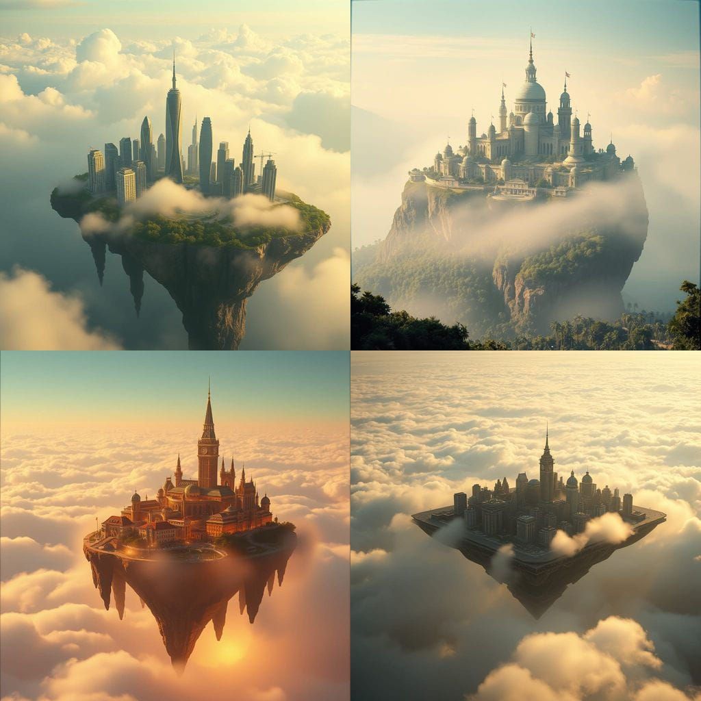 More Utopia City on a Floating Island