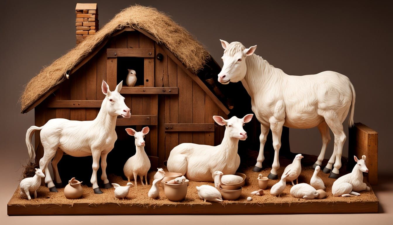 Farm Animals in Form Of Clay Art By Archangel Tara