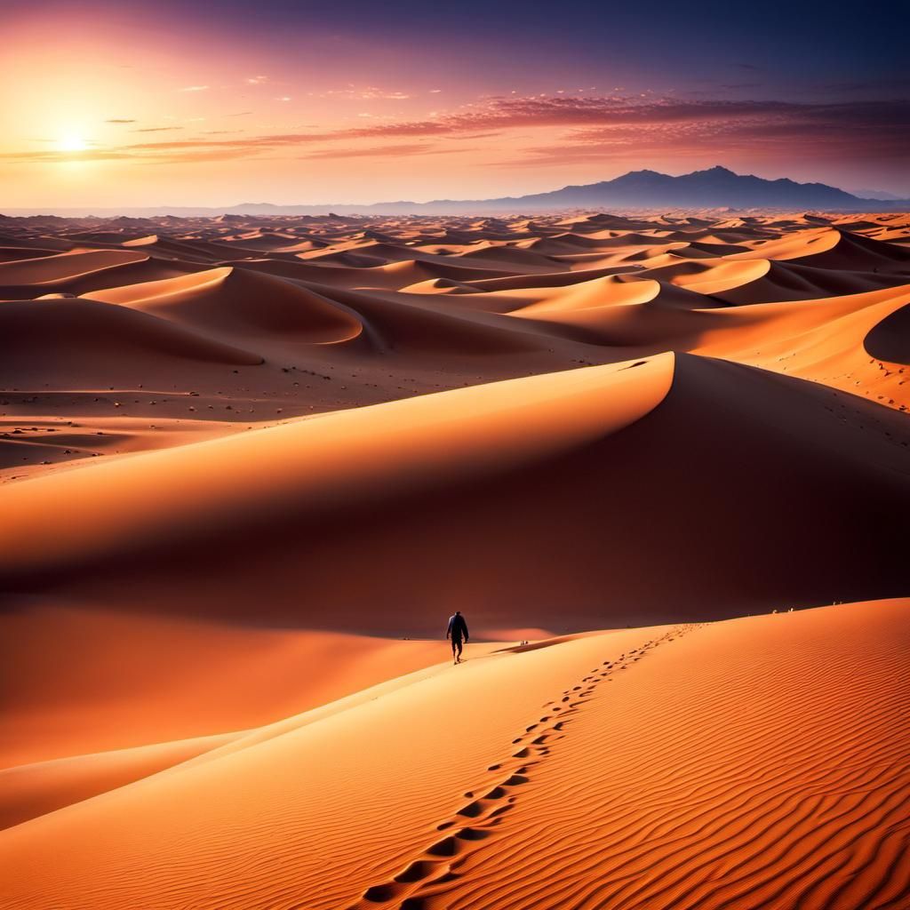 Endless desert - AI Generated Artwork - NightCafe Creator