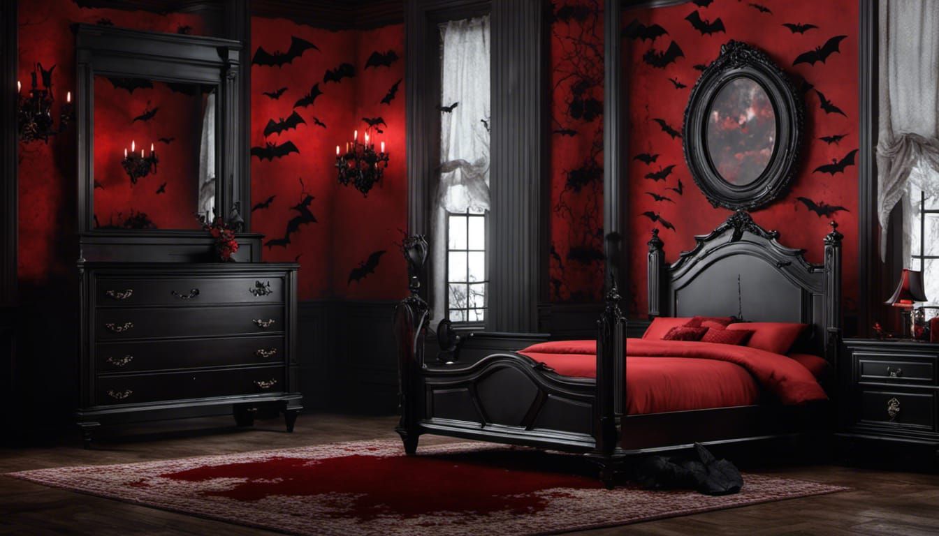 Batty Bedroom - AI Generated Artwork - NightCafe Creator