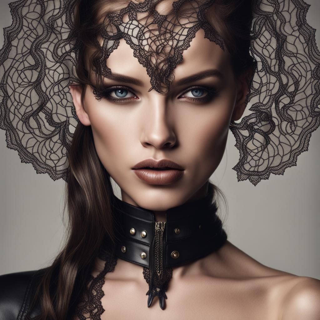 Leather and Lace - AI Generated Artwork - NightCafe Creator