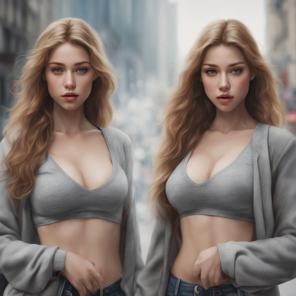 Sexy twins - AI Generated Artwork - NightCafe Creator