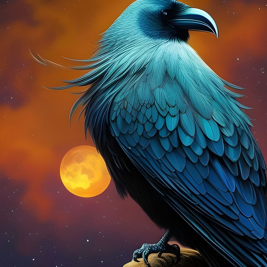 Raven - AI Generated Artwork - NightCafe Creator