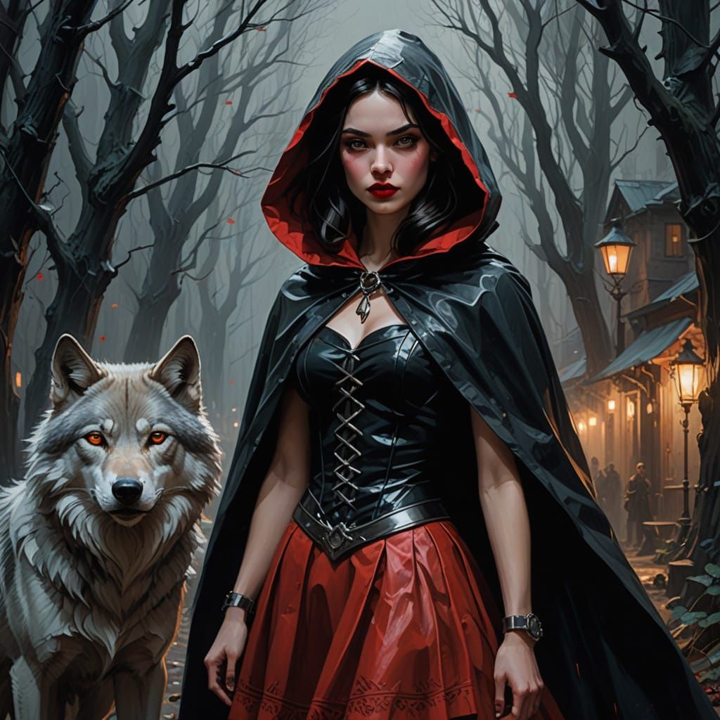 Little Red Riding Hood - Gothic Goddess Meets Dark Wolf in ...