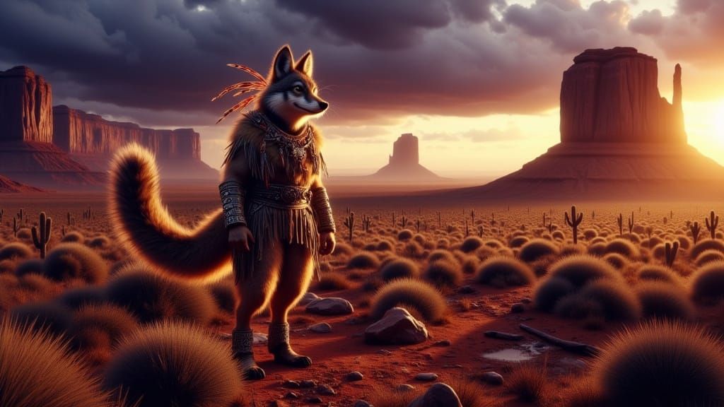 Coyote, the Navajo Trickster God - Coyote, the Navajo Tricks...