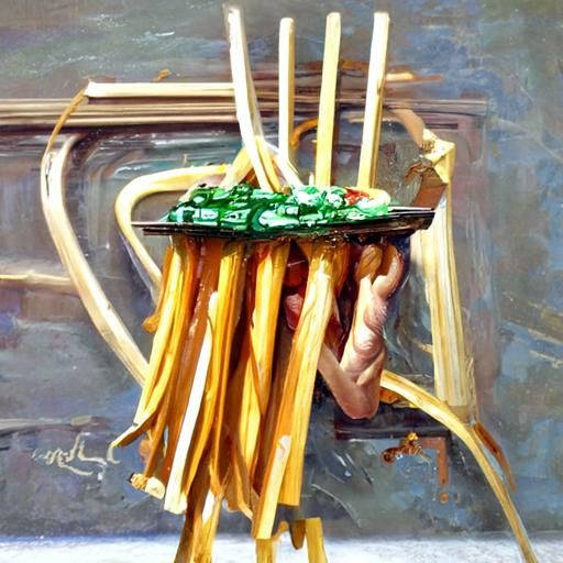 Spaghetti Code - AI Generated Artwork - NightCafe Creator
