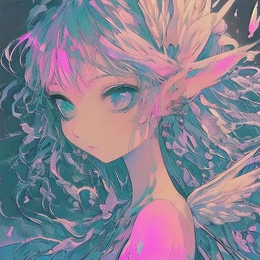 Surrealist Goddess Sings to Mesmerized Humans in D... - AI Art