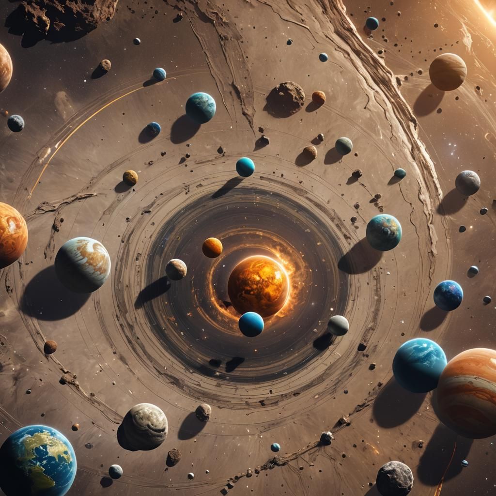 Make a solar system - AI Generated Artwork - NightCafe Creator